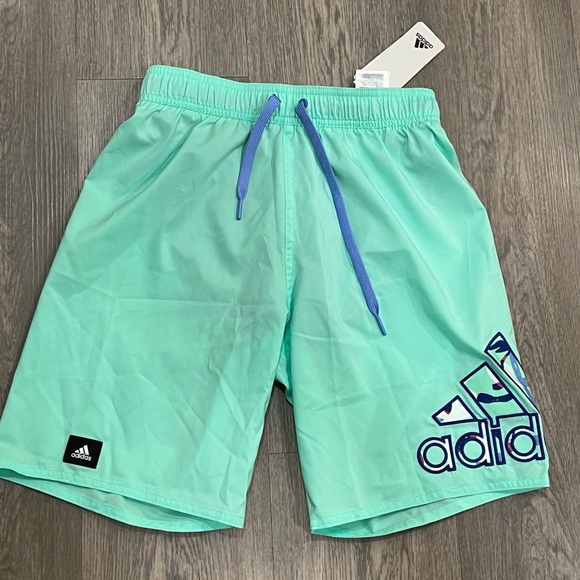 Swim | Mens Adidas Floral Logo Classic Swim Trunks Pulse Mintsemi Lucid ...